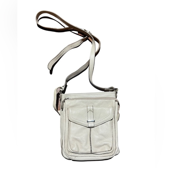 Clarks | Bags | Clarks Ivory Leather Crossbody Bag | Poshmark